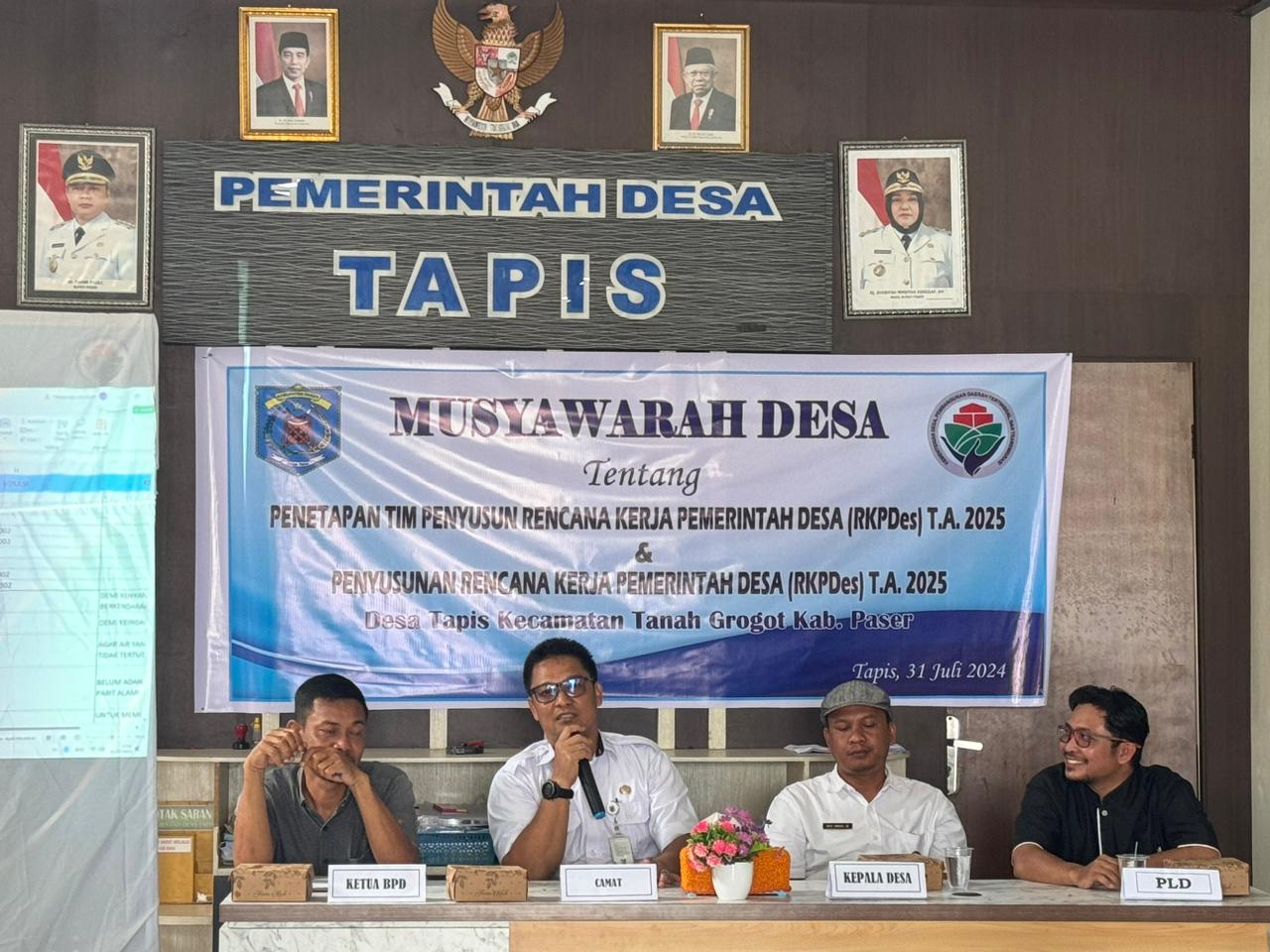 MUSYAWARAH DESA PENYUSUNAN RKPDes TAHUN ANGGARAN 2025 - Desa Tapis